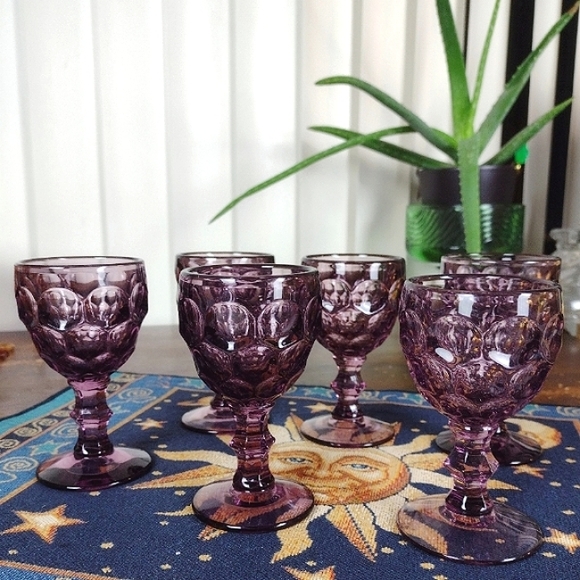 Vintage | Dining | Vintage Provincial Amethyst Imperial Glass Sherry ...